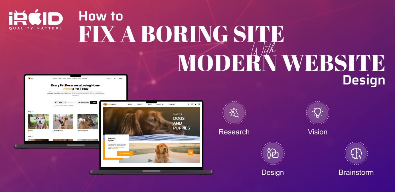 How to Fix a Boring Site with Modern Website Design