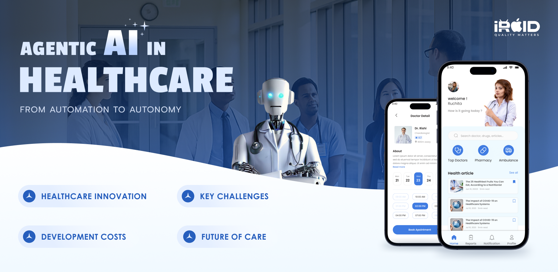 Top Agentic AI Healthcare Solutions by iRoid Solutions