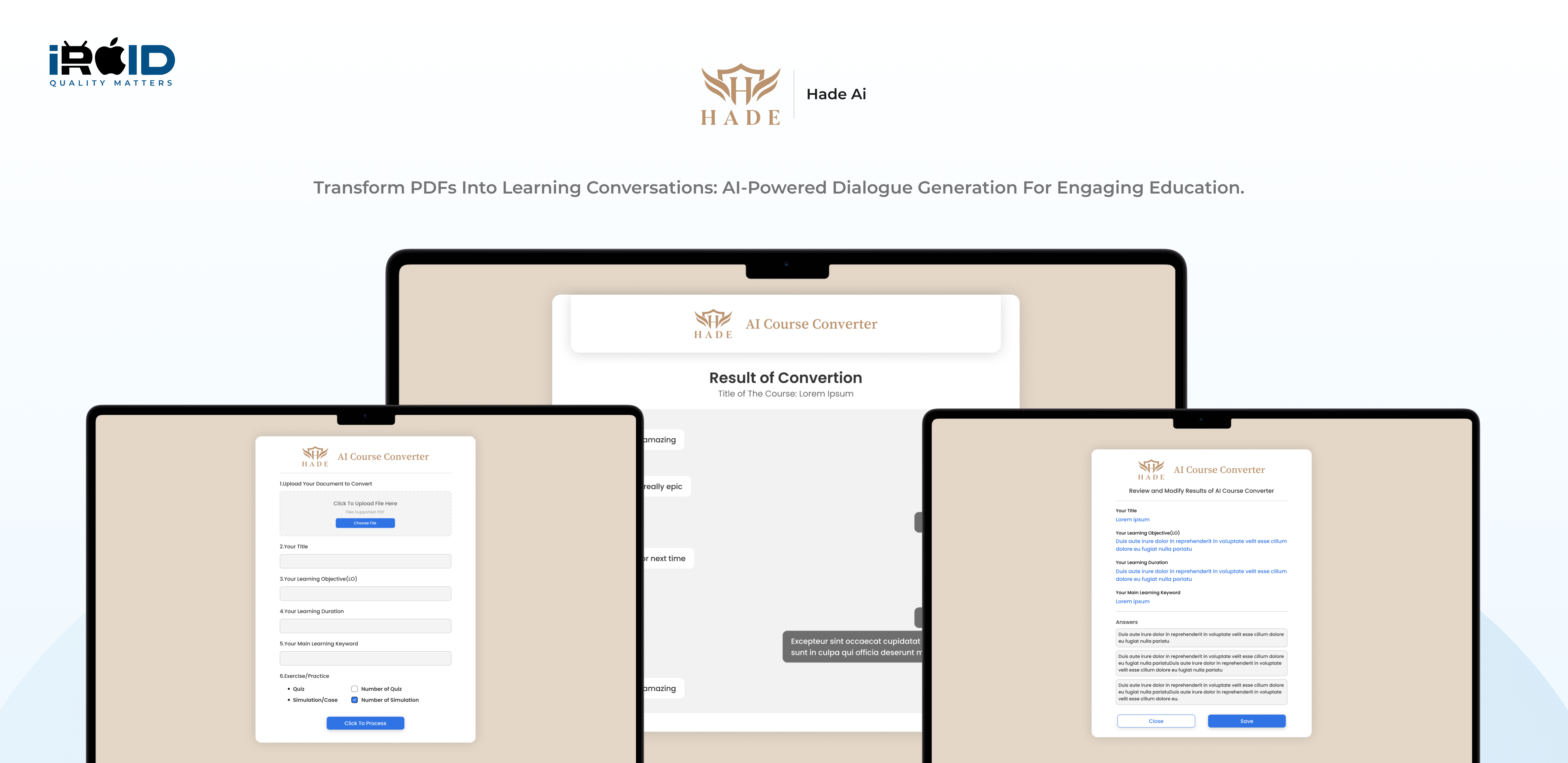 HADE AI | iRoid Solutions