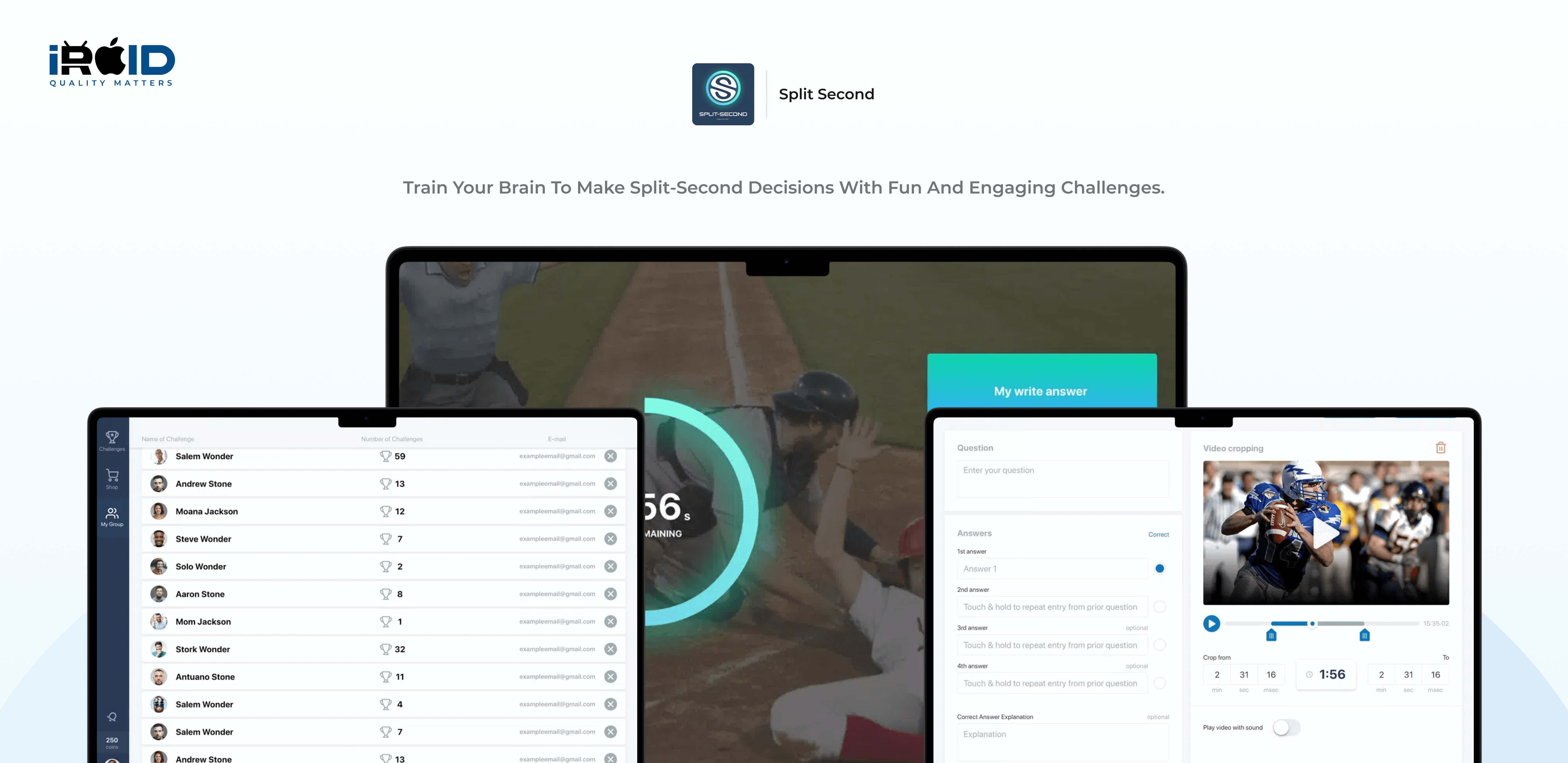 Split Second - Training & Learning App | iRoid Solutions
