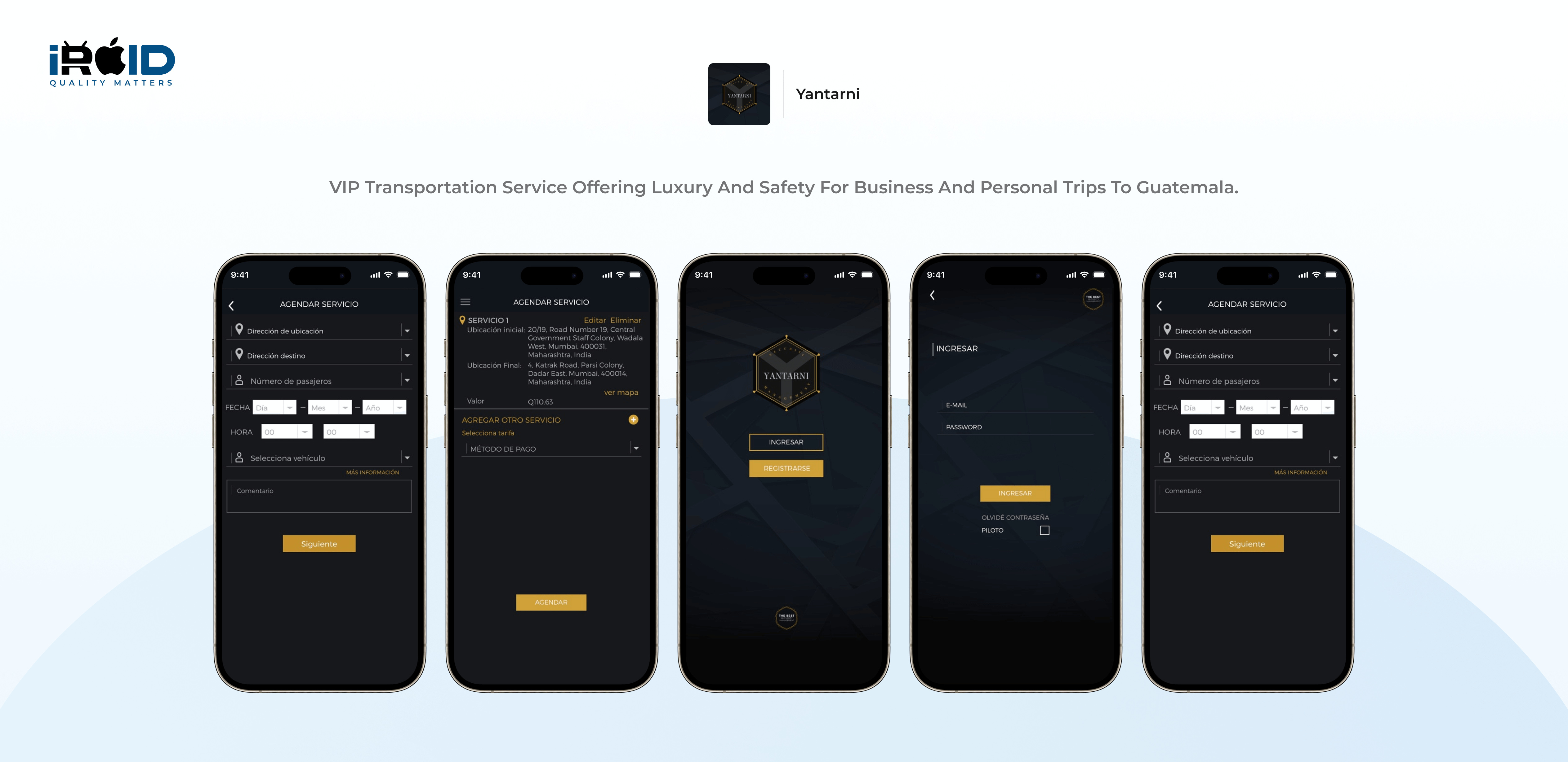 Yantarni | Best Taxi Ride-Sharing App Develop by iRoid Solutions