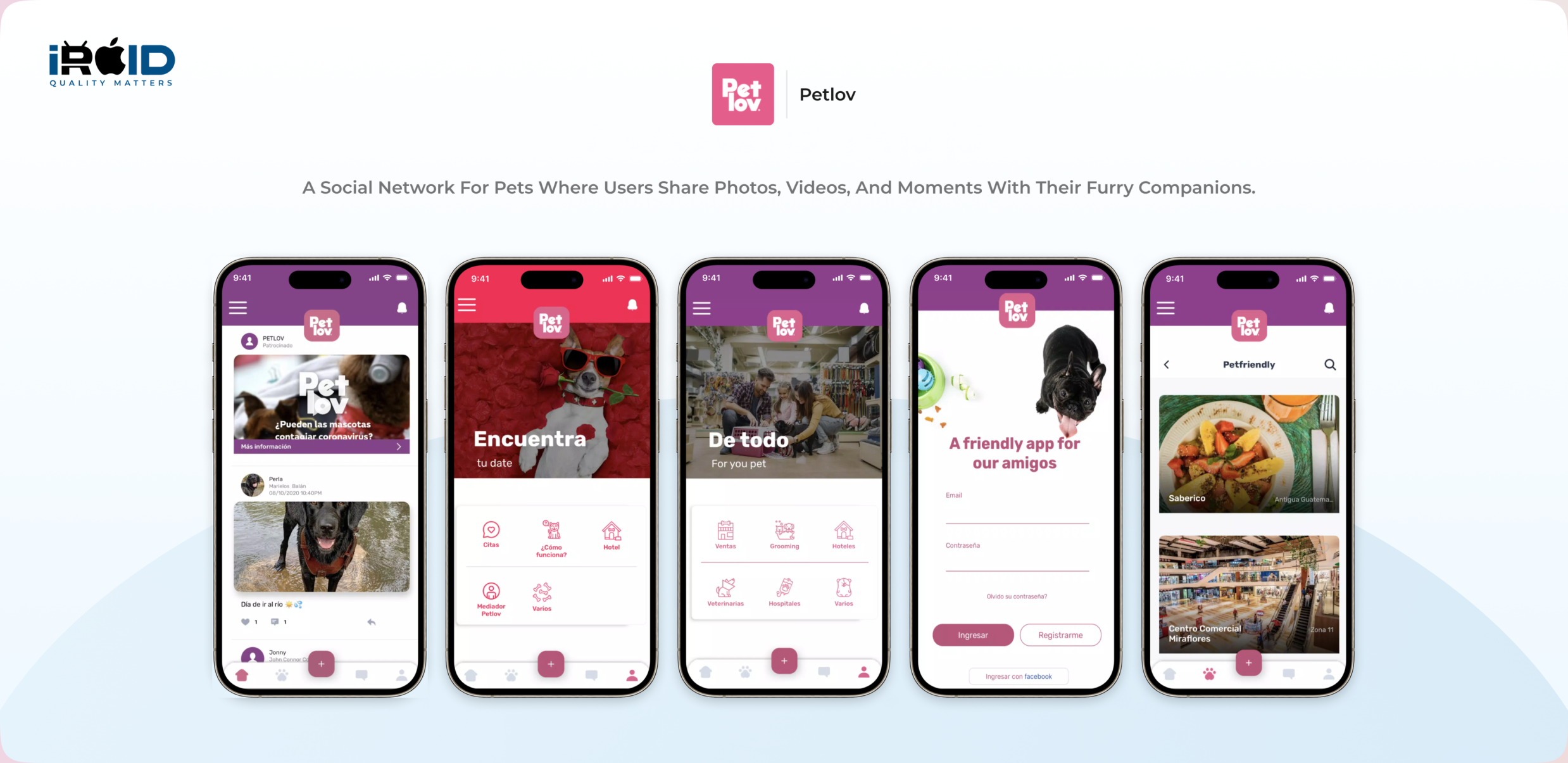 PetLov - Pet Care App | iOS App Development | iRoid Solutions