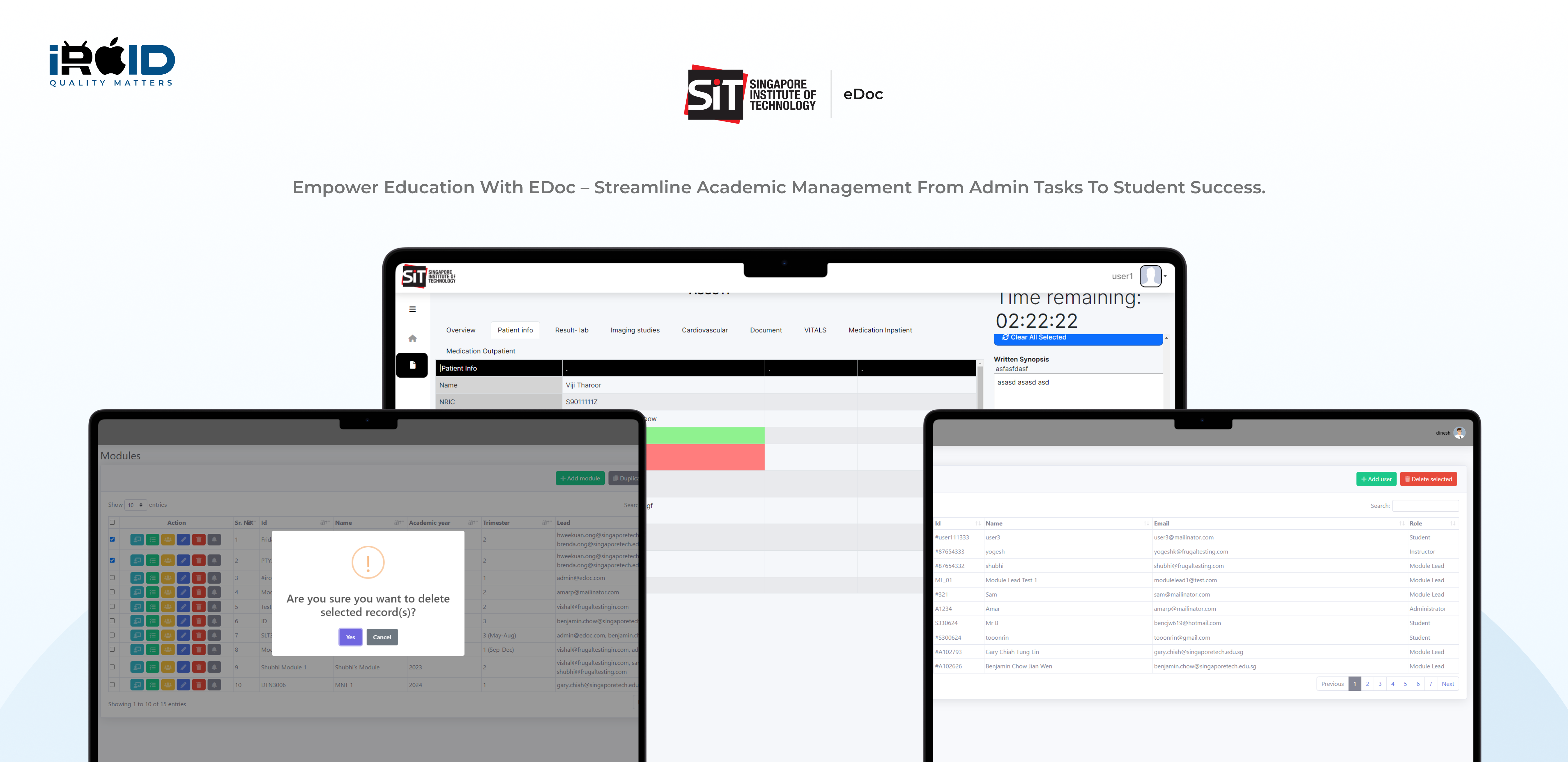 eDOC - Educational ERP Software | iRoid Solutions