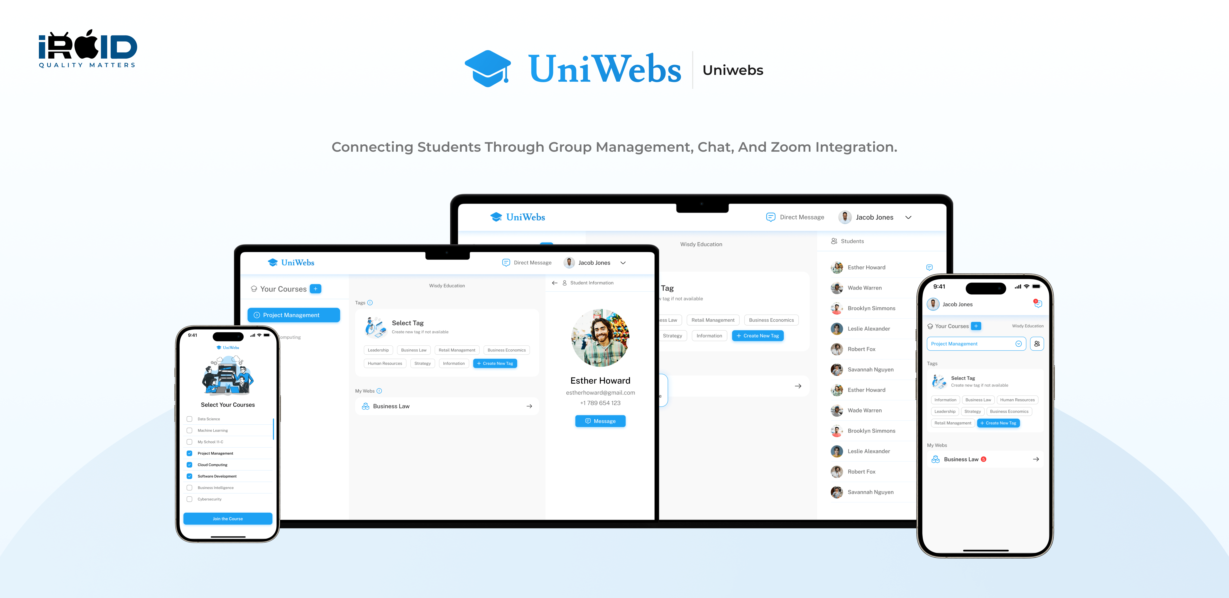 Uniweb School App | Custom Education App by iRoid Solutions