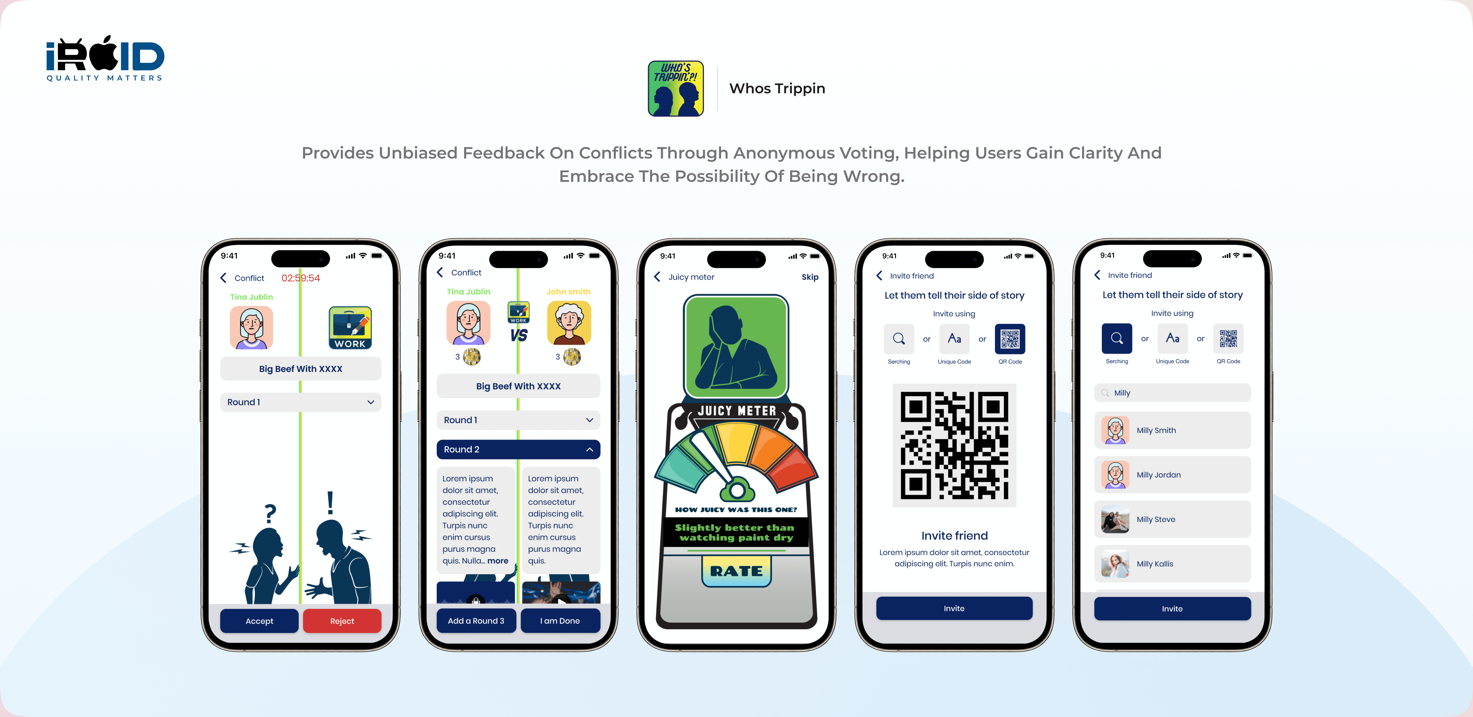 Trippin - Online Dispute Resolution App by iRoid Solutions