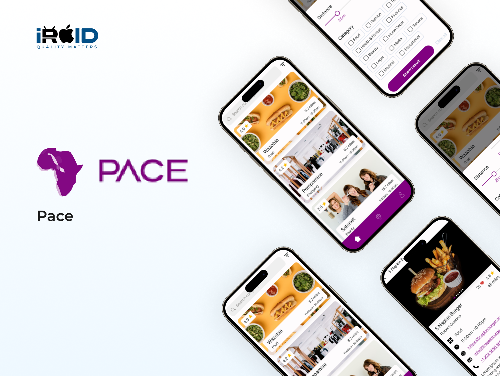 Pace App – Custom Mobile App Development | iRoid Solutions