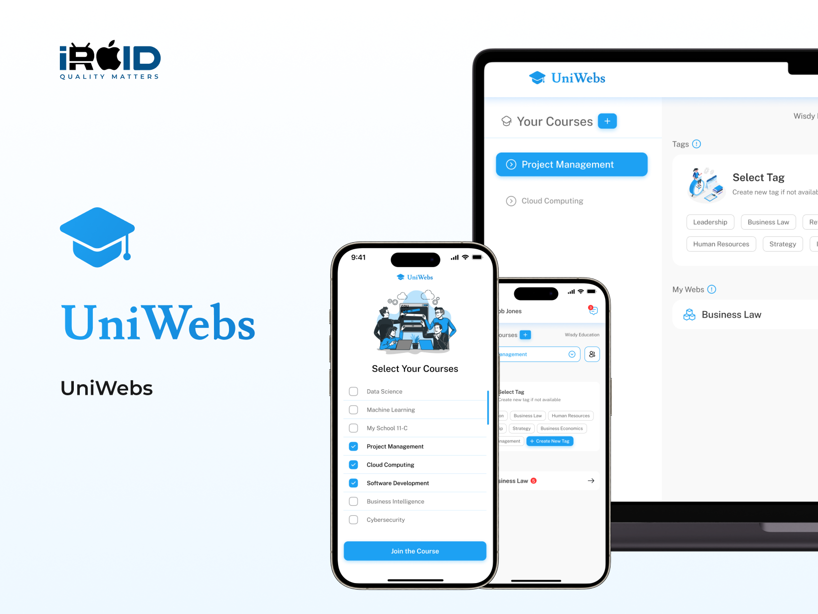 Uniweb School App | Custom Education App by iRoid Solutions | casestudy