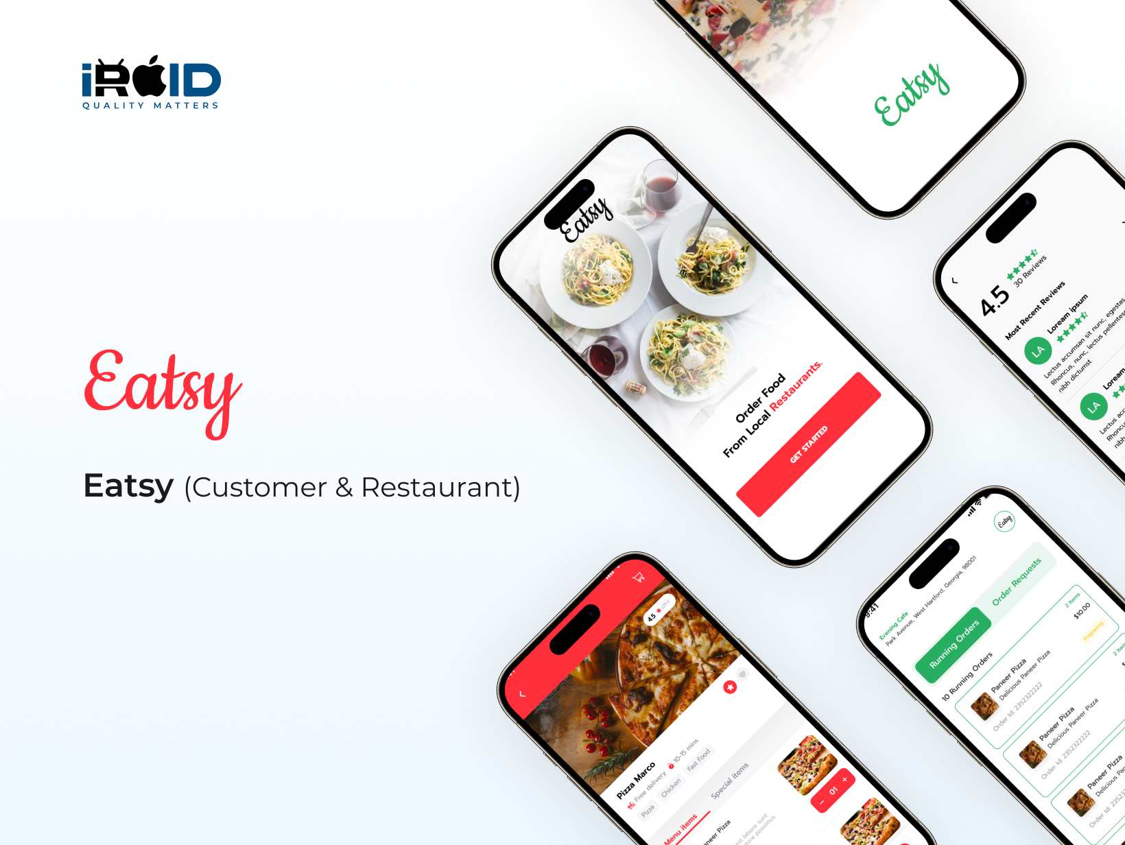 Eatsy Customer On Demand Food Delivery App | iRoid Solutions | casestudy