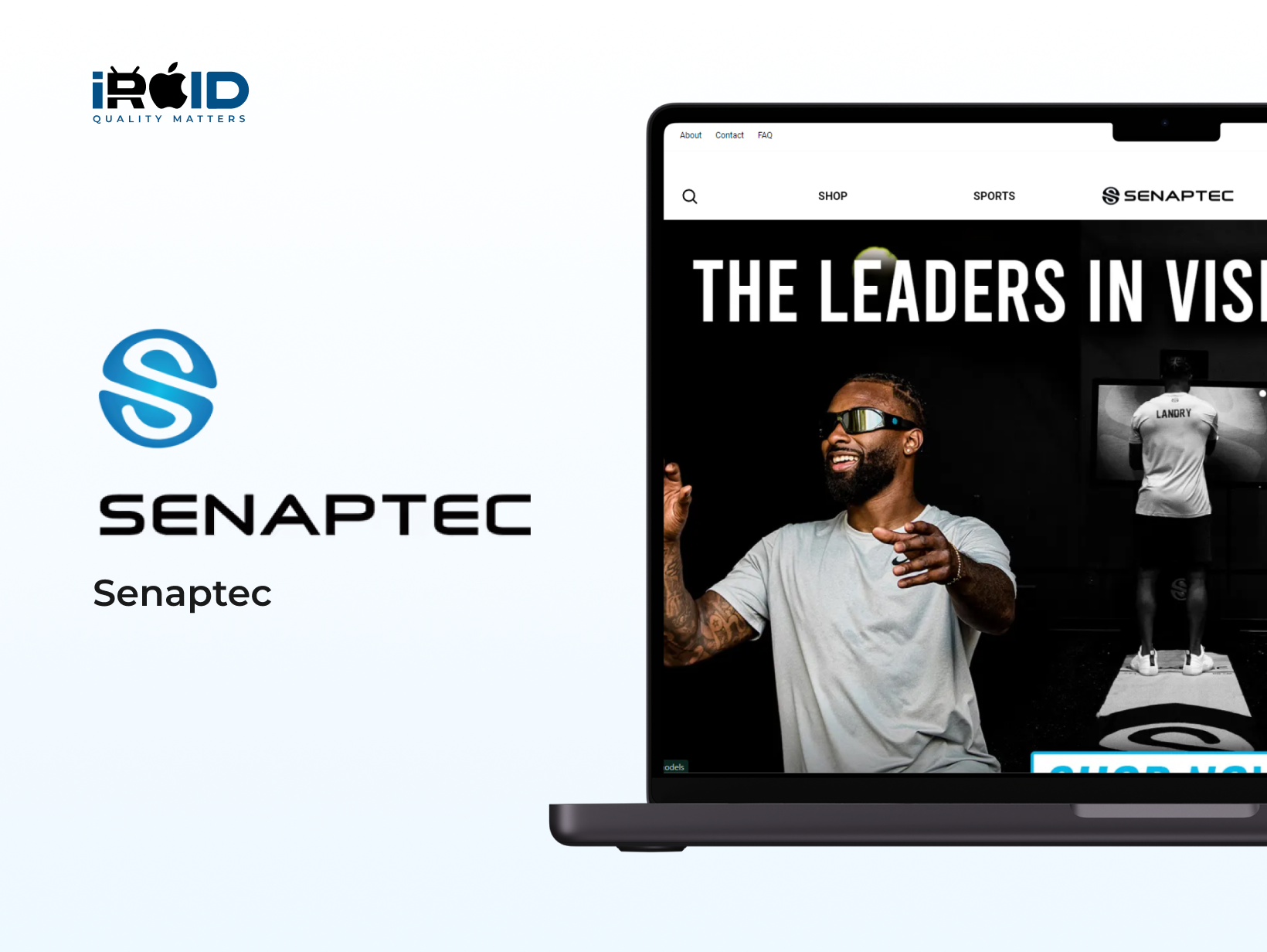 Senaptec E-Commerce Website Development | iRoid Solutions | casestudy