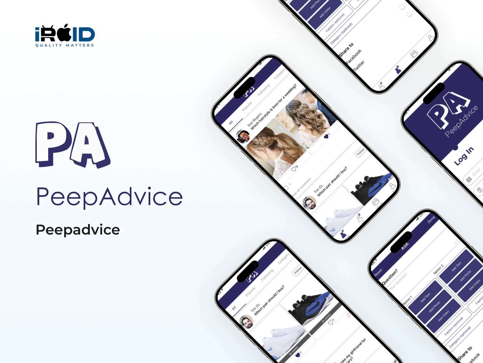 Peepadvice - Fintech & Mobile Wallet App by iRoid Solutions | casestudy