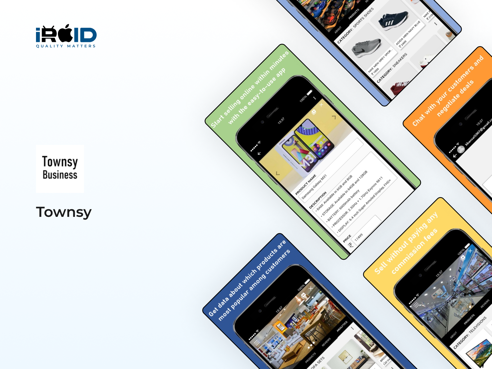 Townsy E-Commerce App | Mobile App Development – iRoid | casestudy