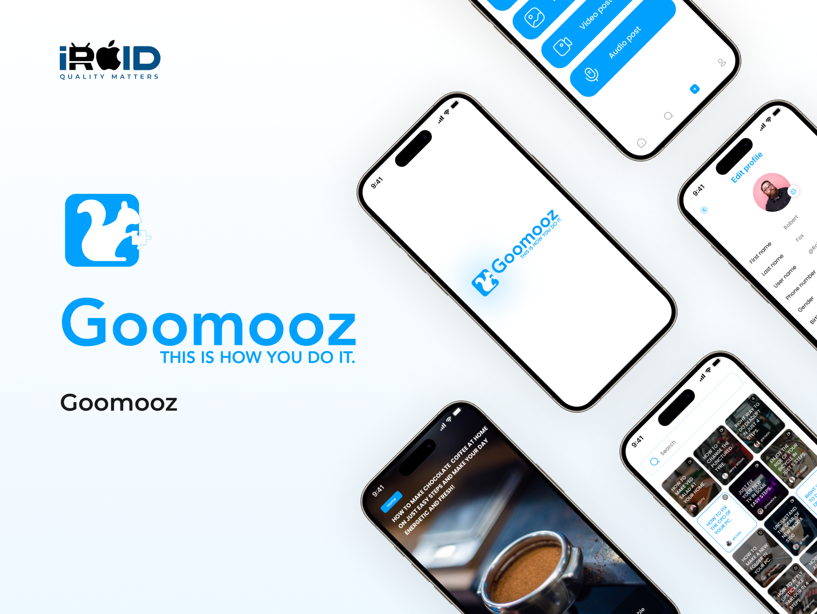 Goomooz App - Social Media & Visual Learning | iRoid Solutions
